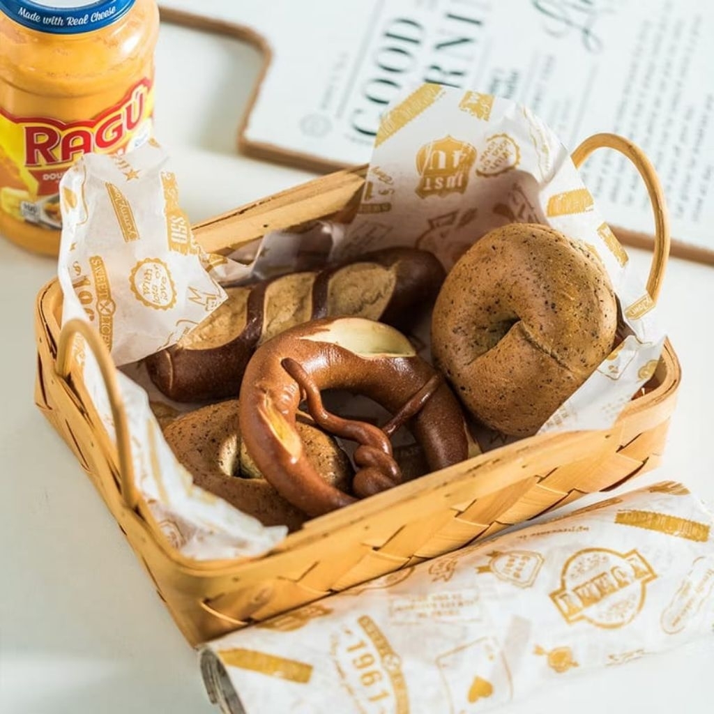 Jual Kertas Pembungkus Makanan Roti Sandwich Burger Kue Dessert Tahan ...