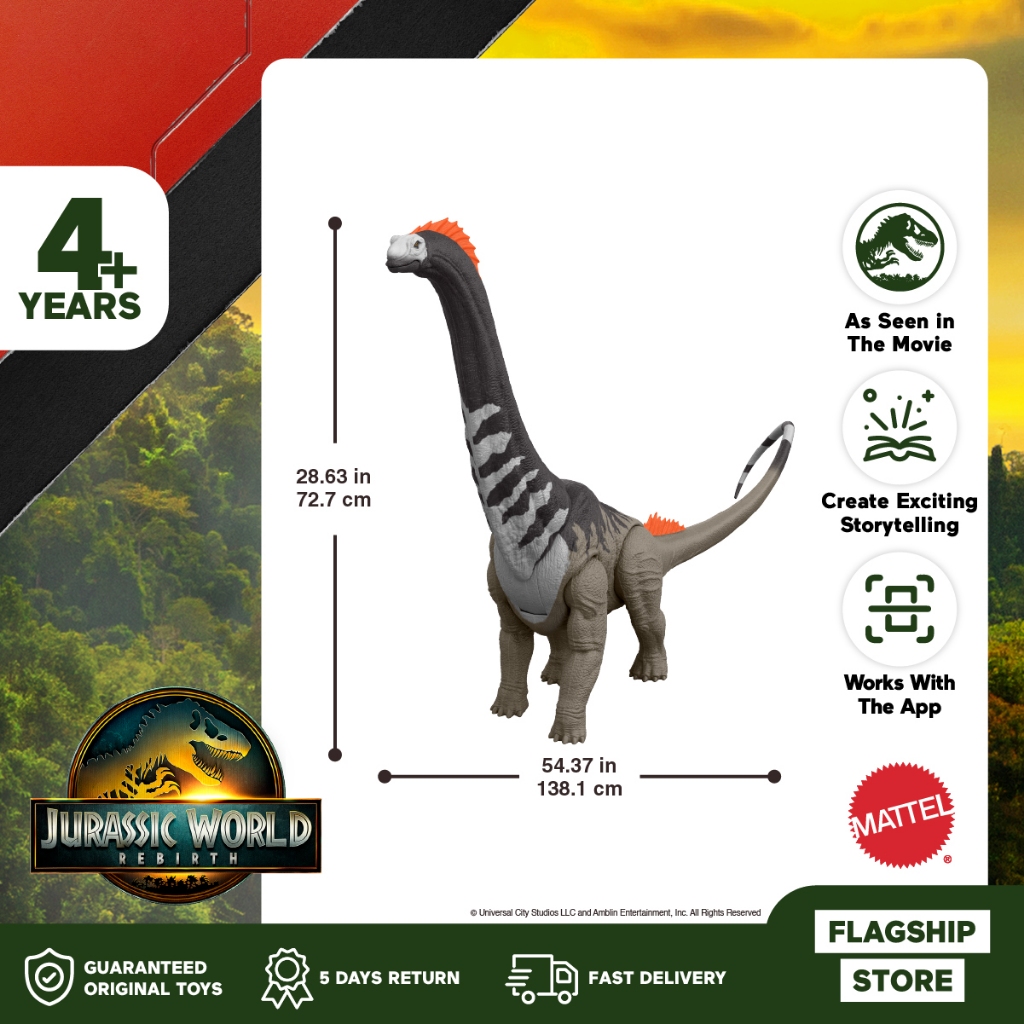 Jual Jurassic World Rebirth Titanosaurus - Mainan Action Figure ...