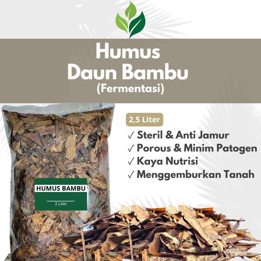 Jual Daun Bambu Fermentasi Humus Bambu Media Tanam Untuk Tanaman Hias ...