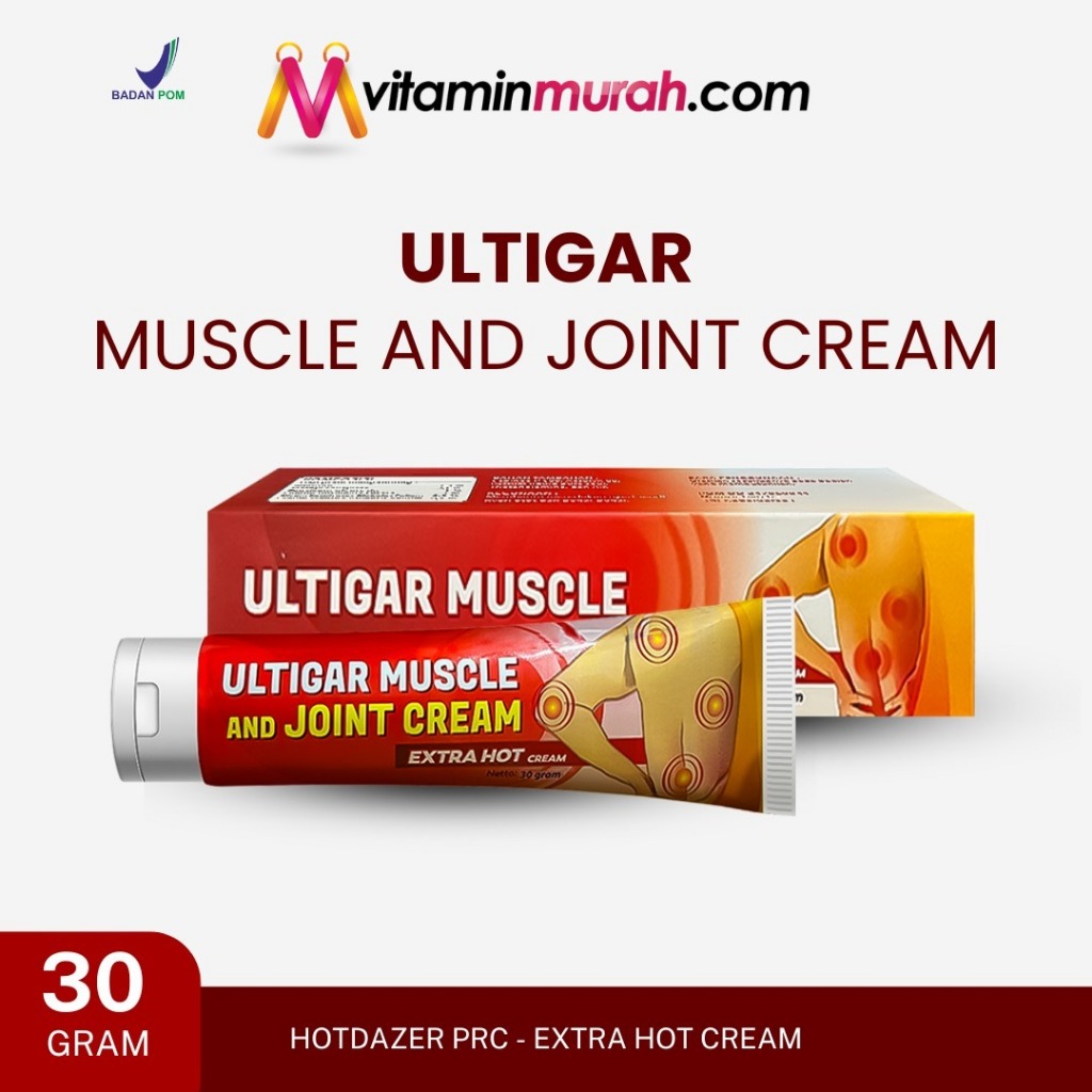 Jual Krim Pereda Nyeri Sendi, nyeri Otot dan Pegal - Pegal - Ultigar Muscle and Joint Cream - 30 ...