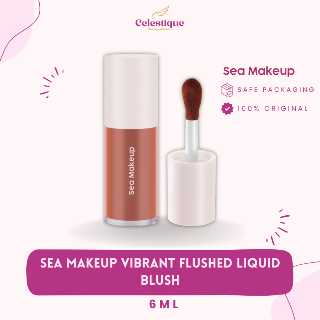 Jual Sea Makeup Vibrant Flushed Liquid Blush 6ml | Long-Lasting Natural ...