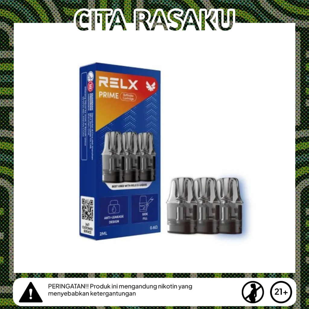 Jual CATRIDGE RELX REFILL COMPATIBLE FOR RELX PRIME AUTHENTIC | Shopee ...