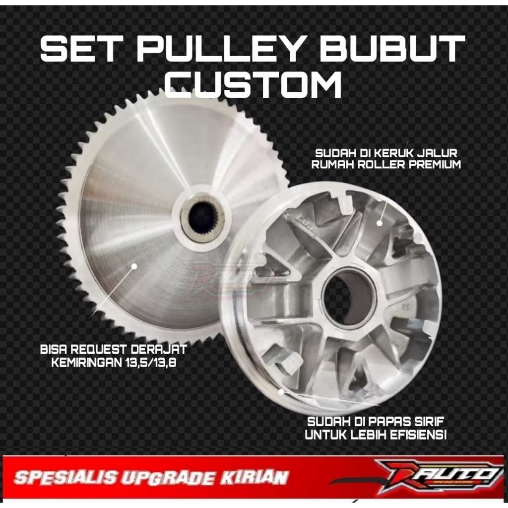 Jual PULLEY SET BUBUT CUSTOM RACING Rumah Roler Beat Fi Pully Custom ...