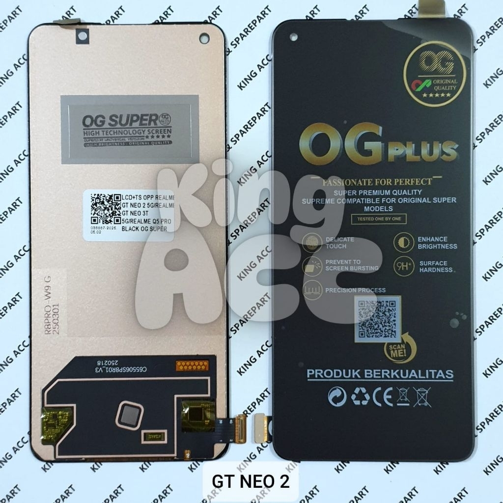 Jual OG SUPER LCD TOUCHSCREEN OPP REALM GT NEO 2 5G / REALM GT NEO 3T 5G / REALME Q5 PRO BLACK ...