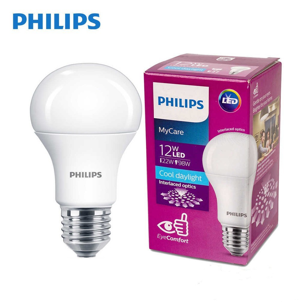 Jual Philips Lampu LED Bulb MyCare 3 4 6 8 10 12 14,5 19 Watt Kuning Putih Bohlam GARANSI ...
