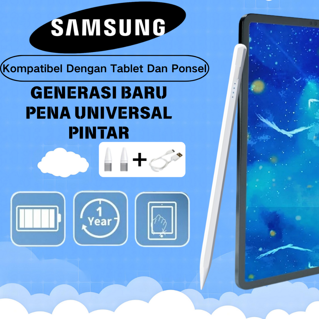 Jual 【COD】SAMSUNG Universal Stylus Pen for Tablet Touch Pen for iPad ...