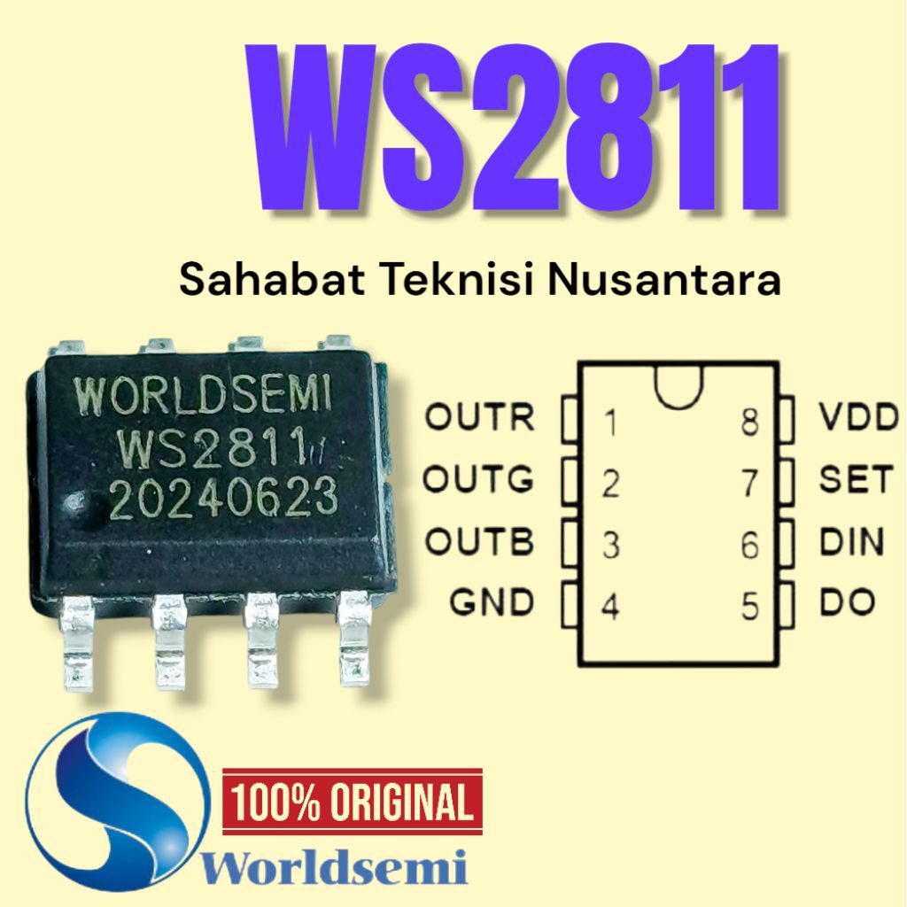 Jual WS2811 ic Driver lampu RGB led Original | Shopee Indonesia