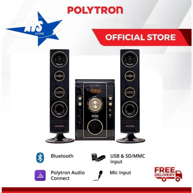 Jual POLYTRON SPEAKER MULTIMEDIA BLUETOOTH PMA-9526 | Shopee Indonesia