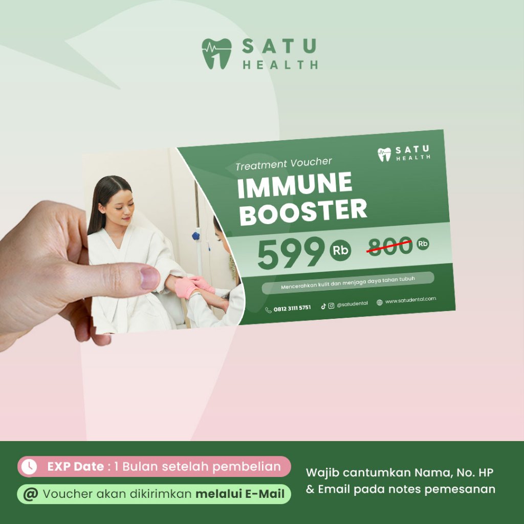 Jual SATU Dental - Voucher Immune Booster / Infus Vitamin | Shopee ...