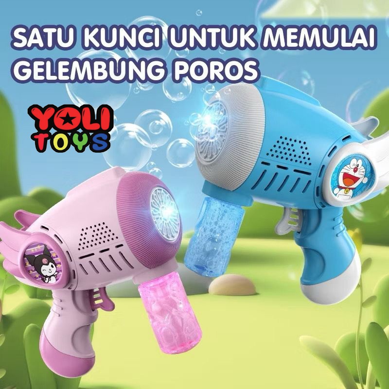 Jual Yoli Toys - Mainan Anak Mesin Gelembung Elektrik Bubble Gun Sup ...