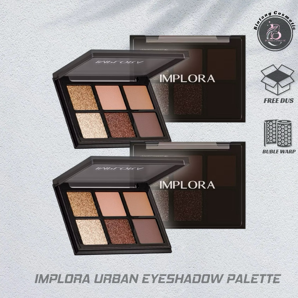Jual Implora Urban Series Eyeshadow Palette , Eyeshadow Implora 6 Warna ...