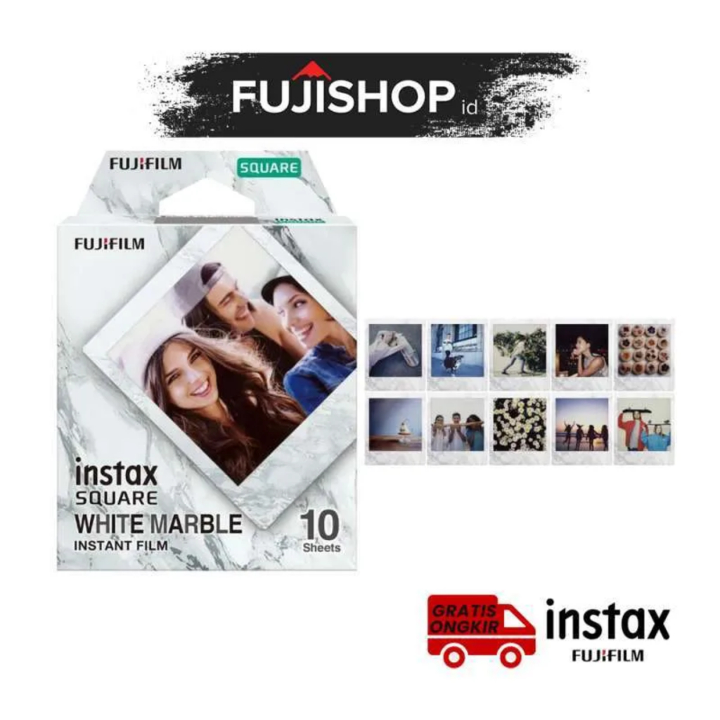 Jual Fujifilm Instax Square Film White Marble Refill Instax Paper ...