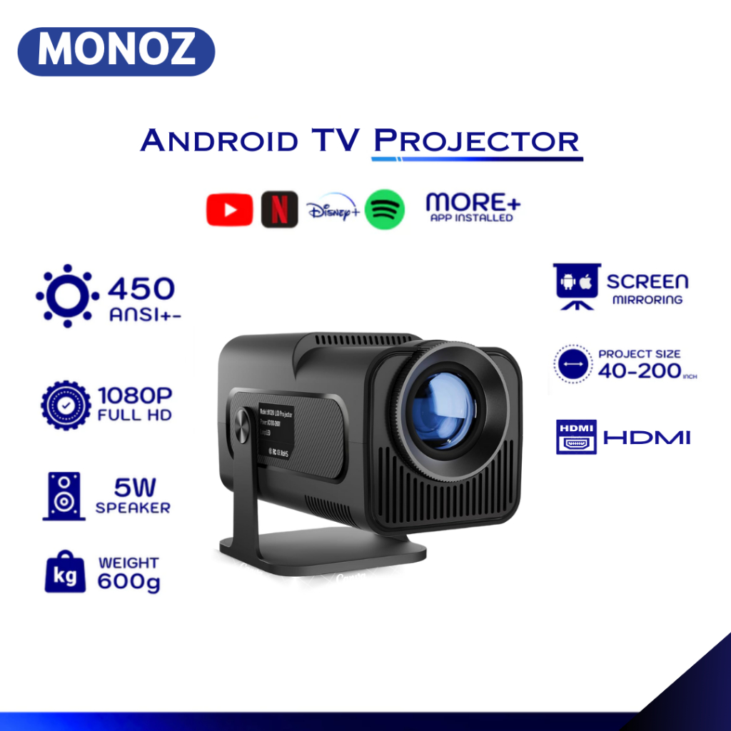 Jual HY320 PRO Smart Proyektor LCD - Android11 -FHD 1080P - MirrorLink ...