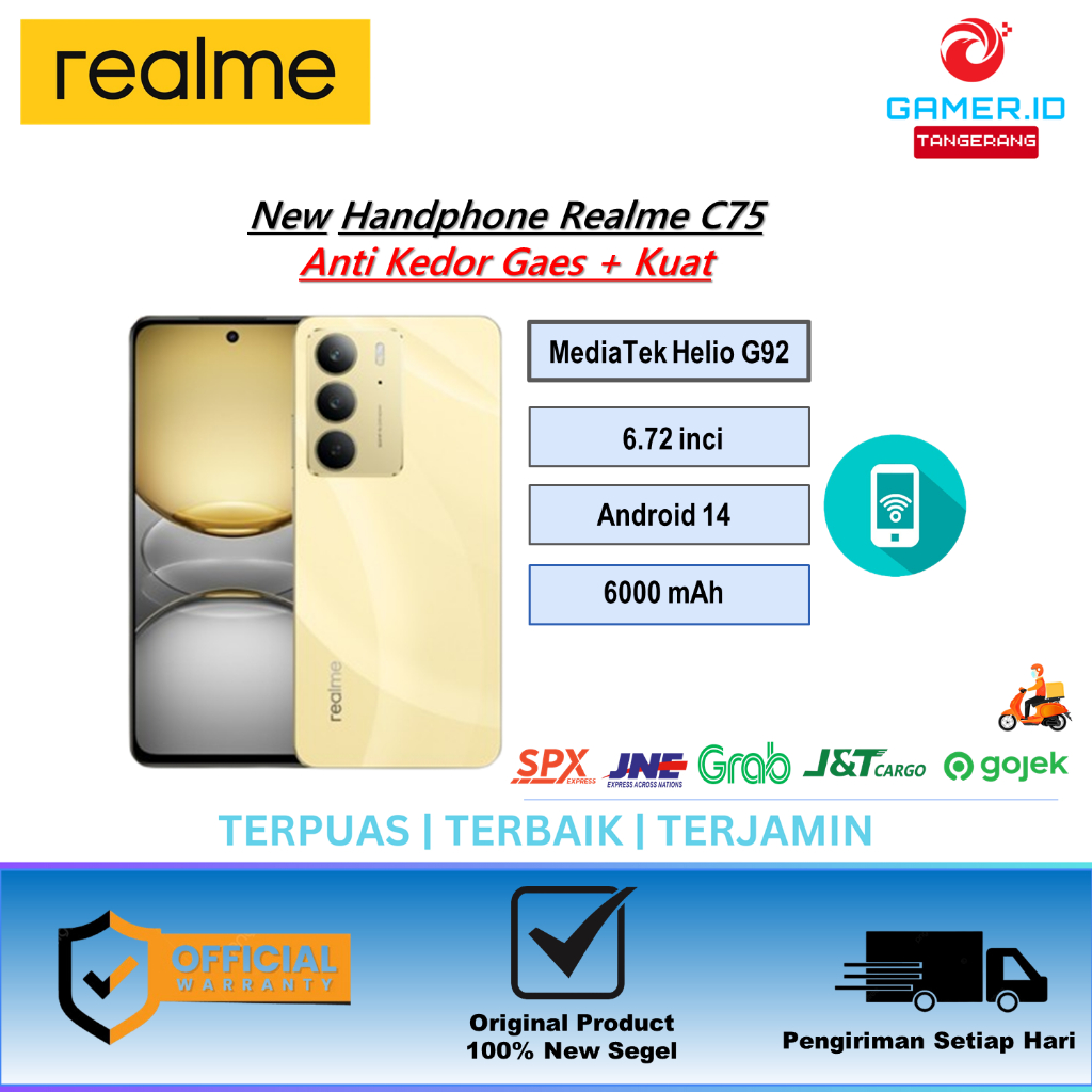 Jual Handphone New Realme C75 Garansi Resmi | Shopee Indonesia