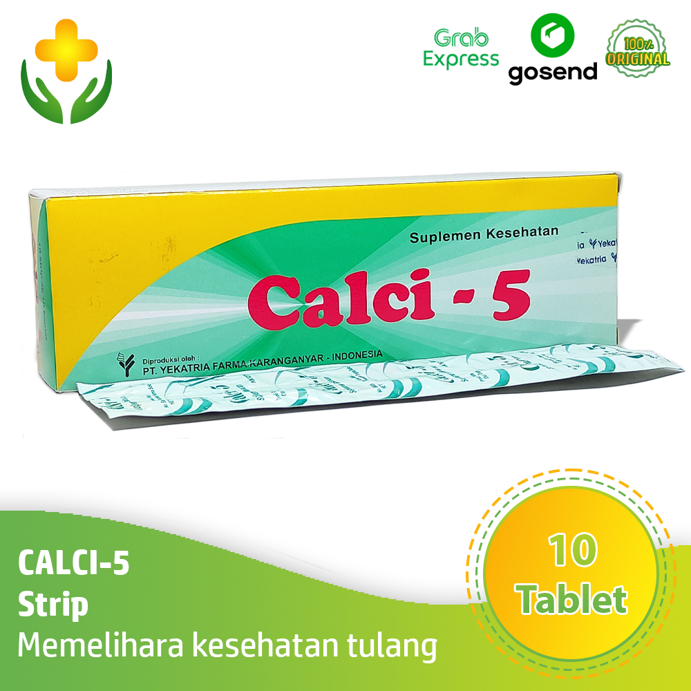 Jual Calci-5 1 Strip 10 Tablet - Suplemen Kalsium Ibu Hamil Ibu ...