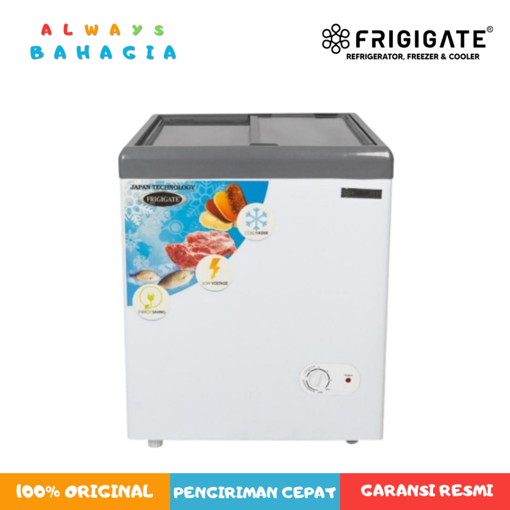 Jual Frigigate F-120SDF LV Chest Freezer Sliding Door Flat 100 Liter ...