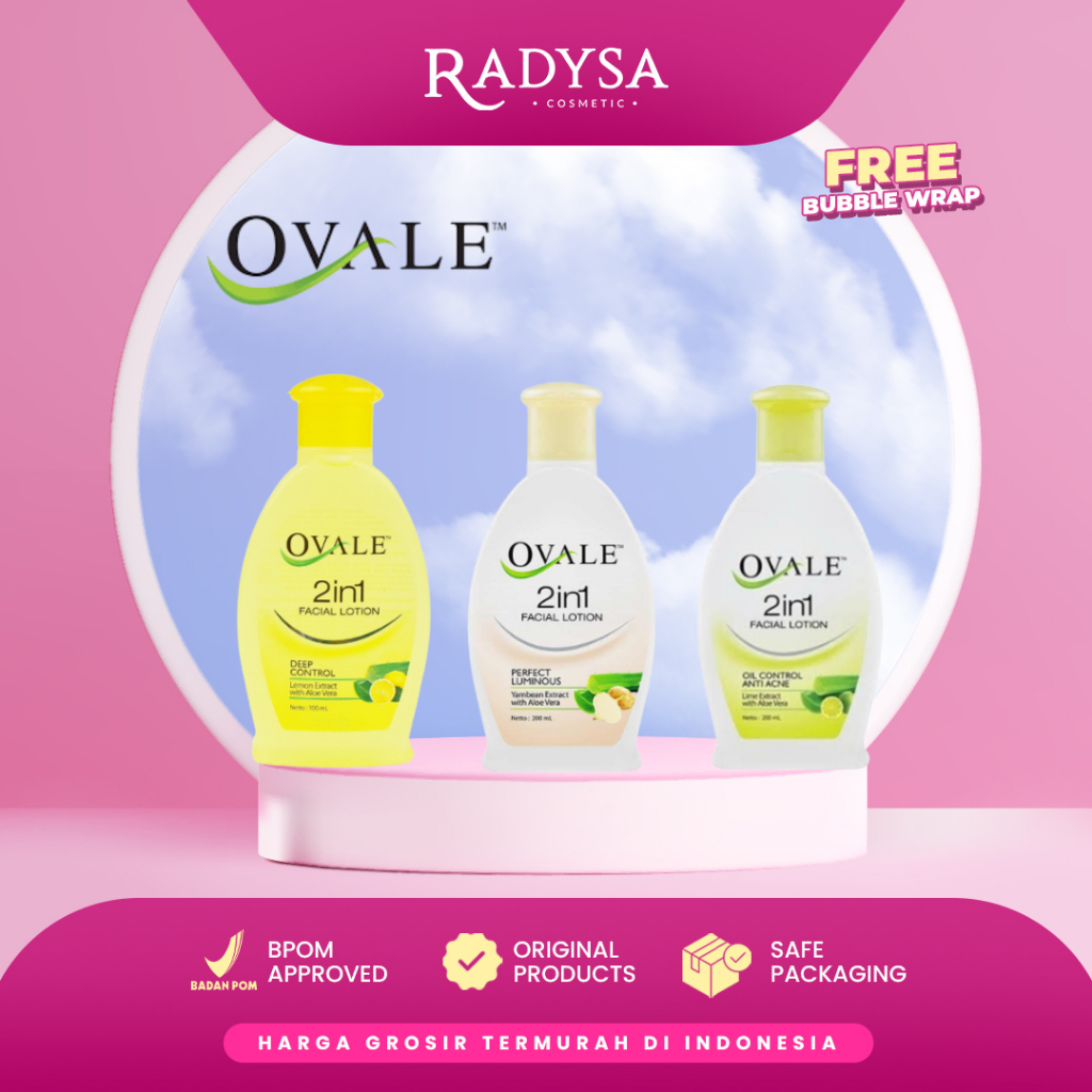 Jual 𝐑𝐀𝐃𝐘𝐒𝐀 - Ovale Facial Lotion Deep Control 200 ml | 100 ml | 60 ml ...