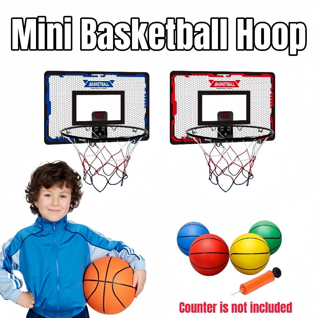 Jual Basket Hoop dengan Ball Basketball Frame Backboard Bsketball Rings ...