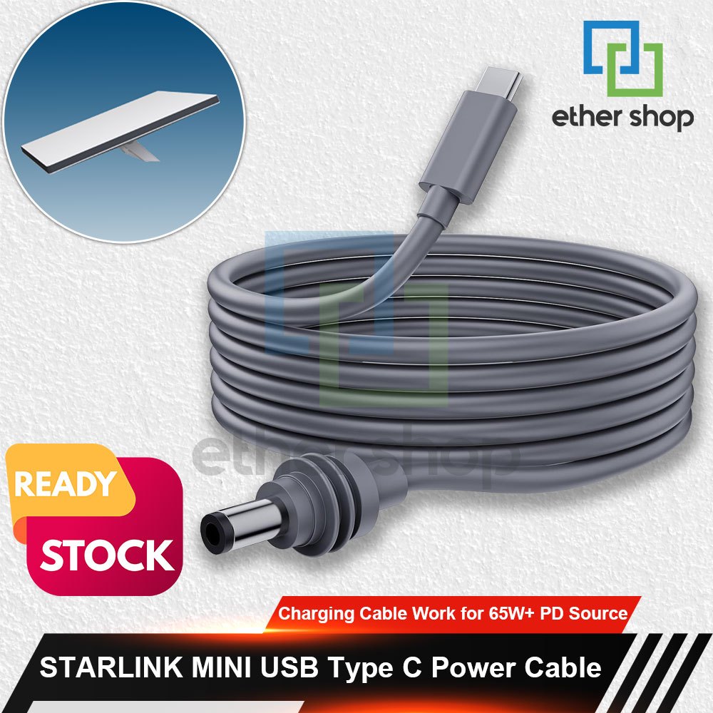 Jual Kabel Type-C Power Bank Untuk Starlink Mini - 100W (20V 5A) PD ...