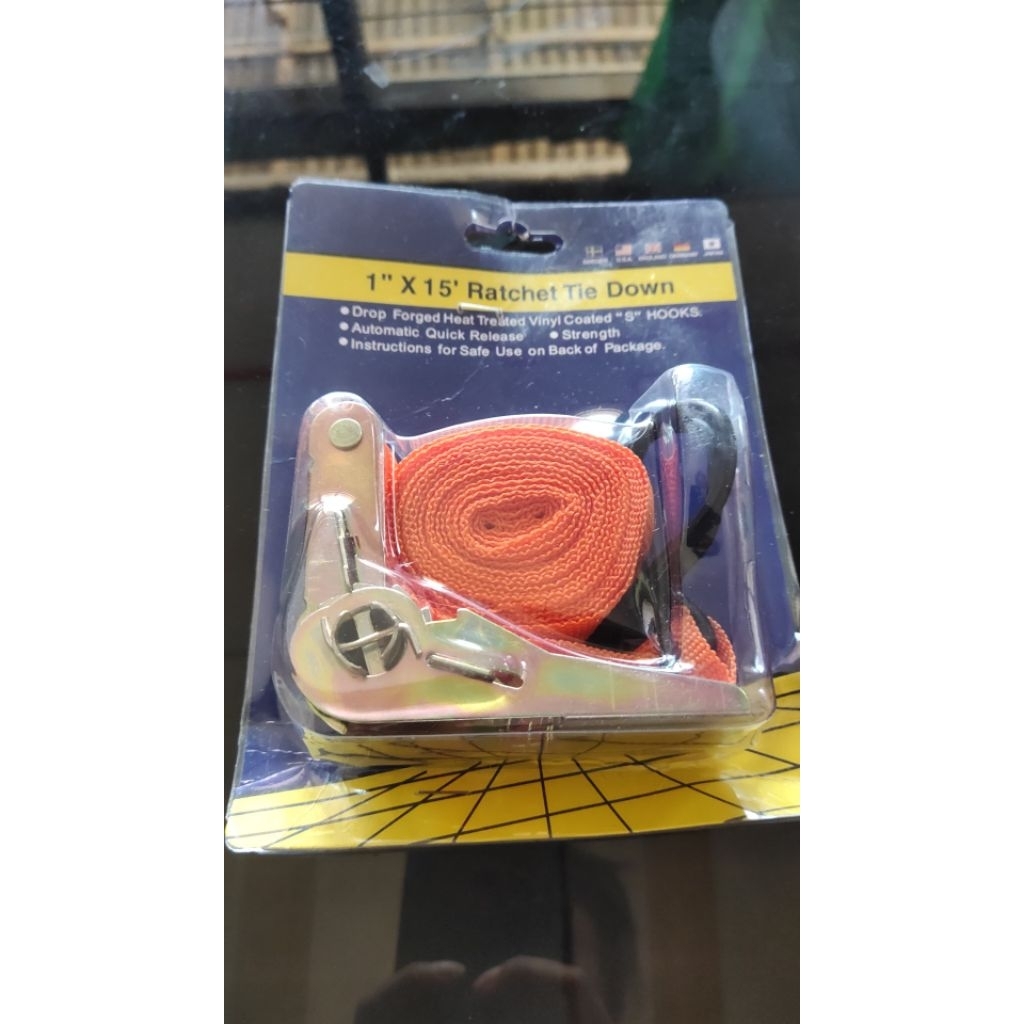 Jual Ratchet Tie Down tali trek belt 2.5cm x 5meter | Shopee Indonesia