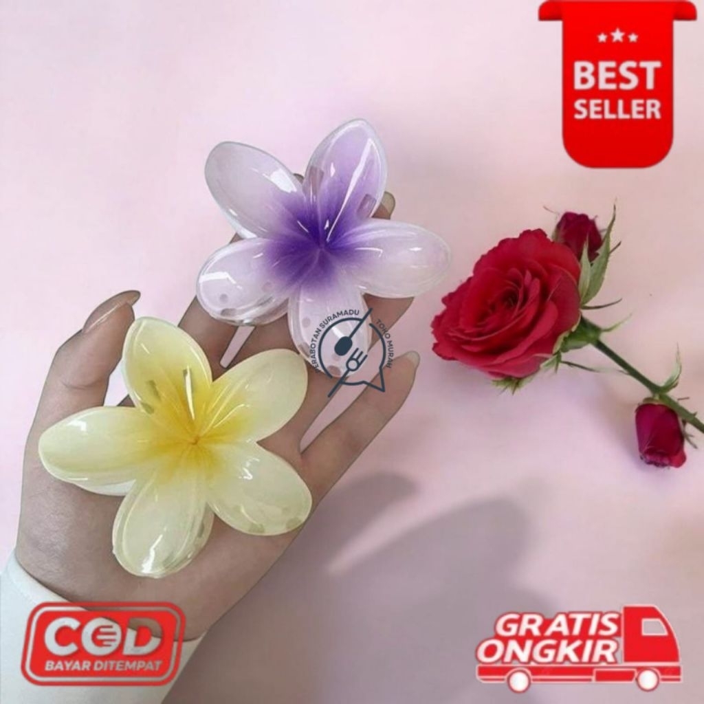 Jual [TMPS] Jepit Jeday bunga kamboja keramik | Shopee Indonesia