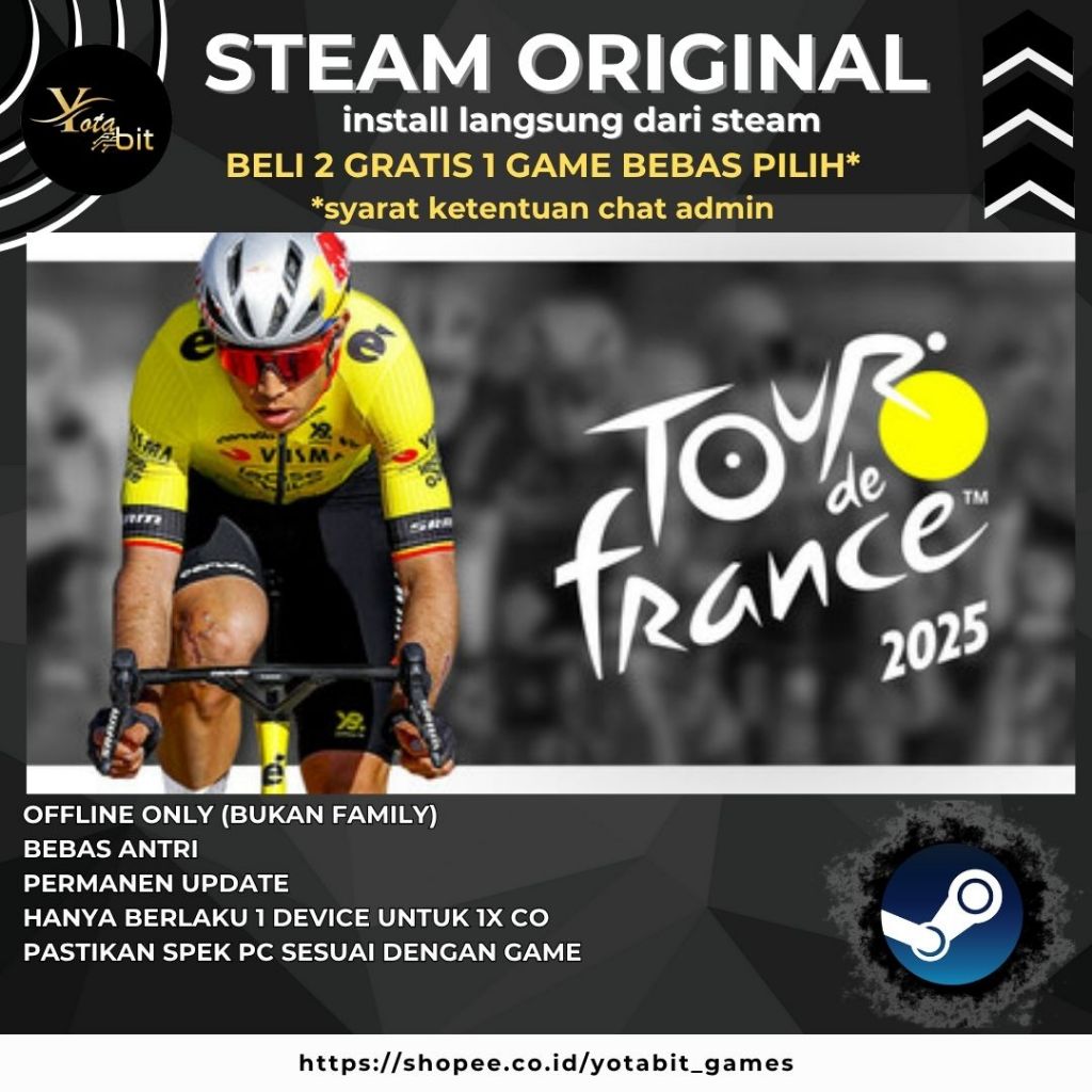 Jual Tour de France 2025 PC Game Original Offline | Shopee Indonesia