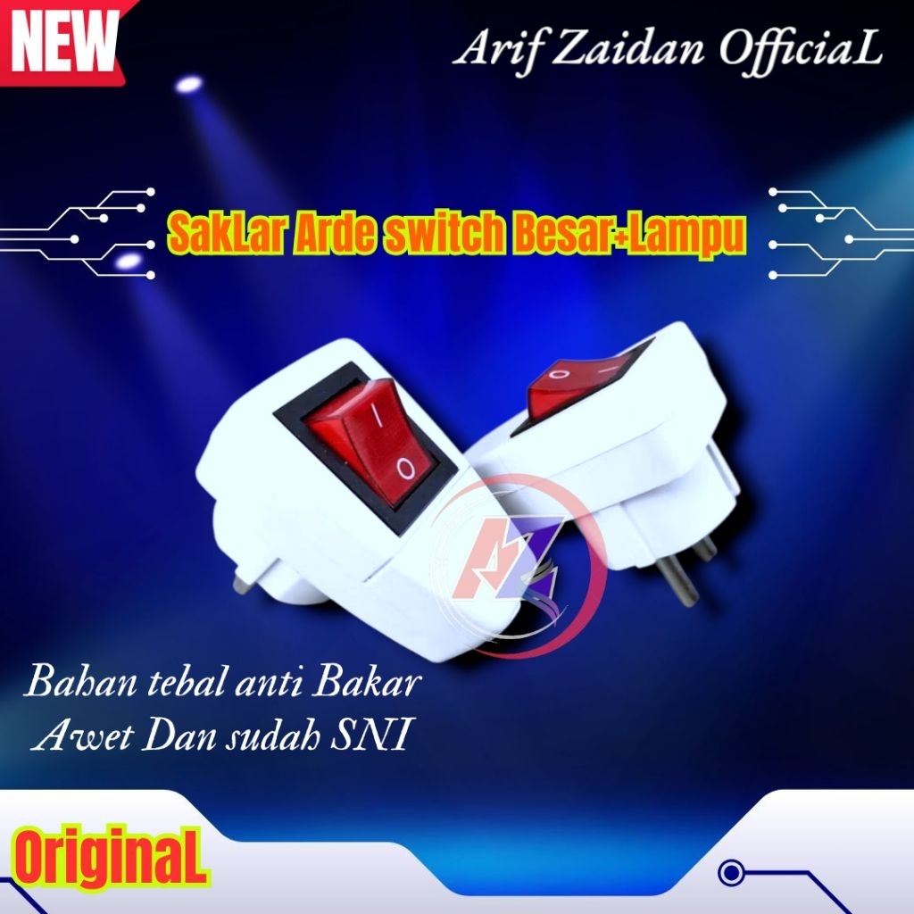 Jual Steker Saklar Lampu ON OFF Besar Colokan Listrik ON OFF | Shopee ...