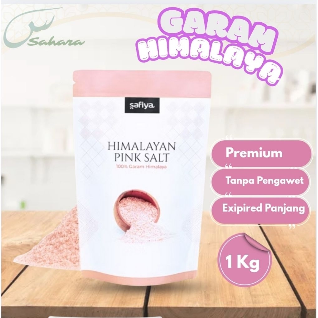 Jual Garam Himalaya Safiya 1 kg - Himalayan Pink Salt Penyedap Rasa ...