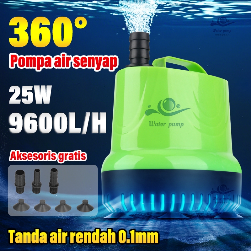 Jual Pompa Air Super 4500H/L-9600L/H Pompa Air Celup Aquarium pompa air ...