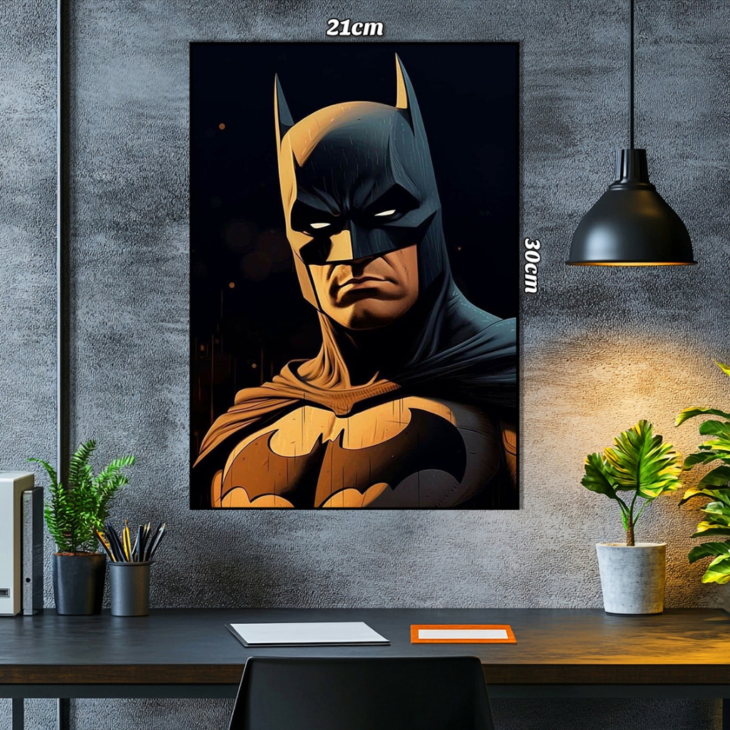 Jual poster cartoon Batman UK 21x30 sudah laminasi art paper | Shopee ...