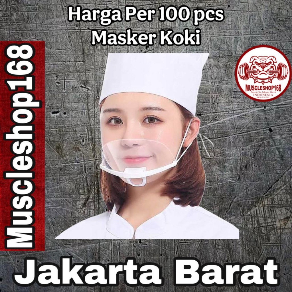 Jual 100 pcs - Masker Transparant Penutup Mulut Koki Restoran MUA ...
