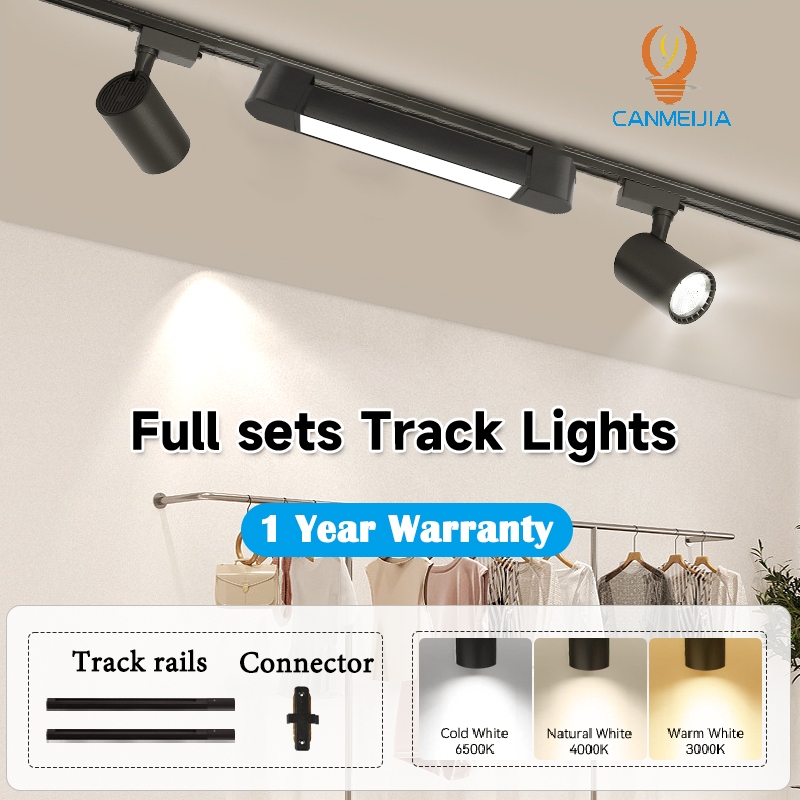 Jual Linear Lampu Rel Track Led 30W 20W 10W Lampu Sorot Plafon Ruang Tamu Light COB Spotlight ...