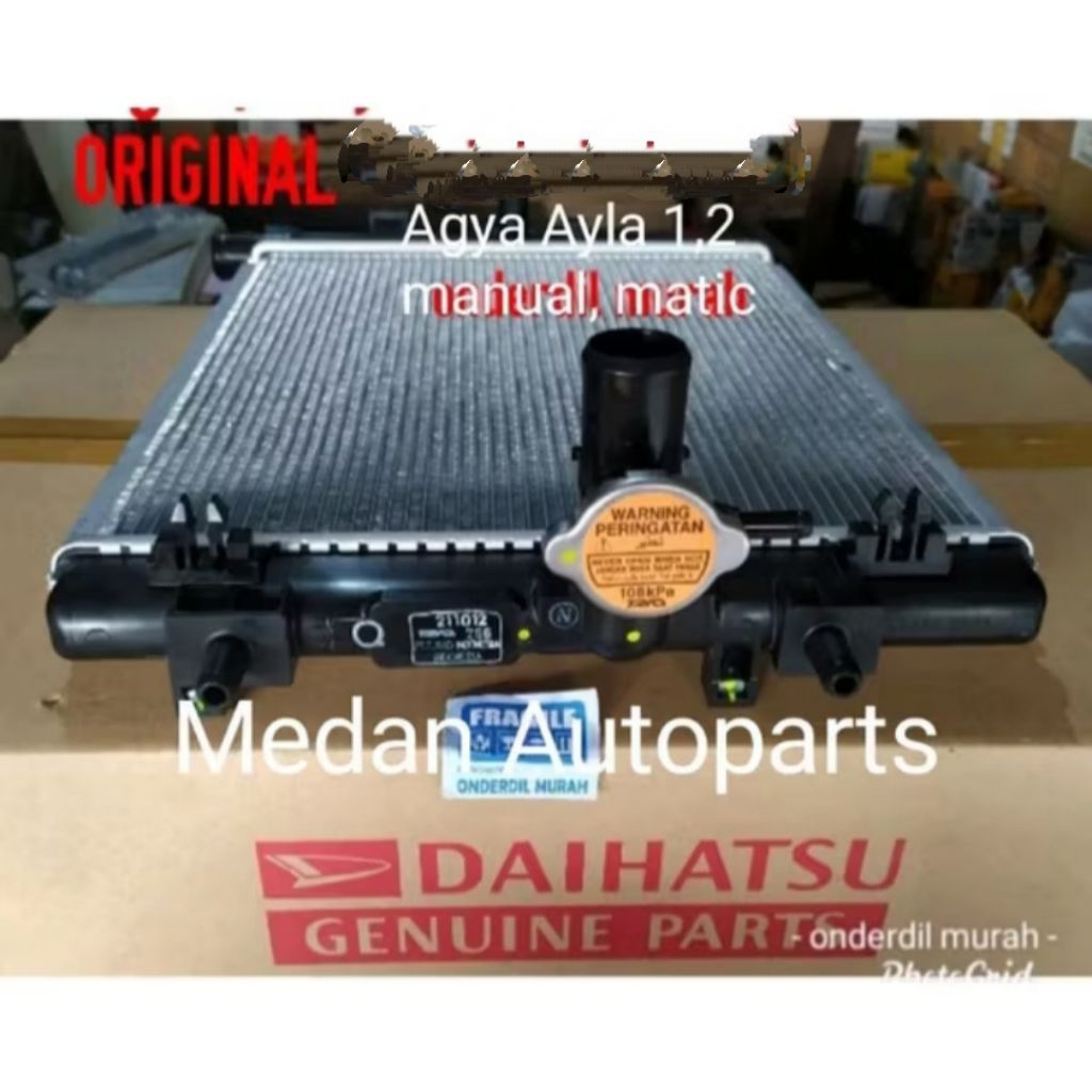 Jual Radiator Original Agya Ayla 1,2 manual, matic, tangki air | Shopee ...