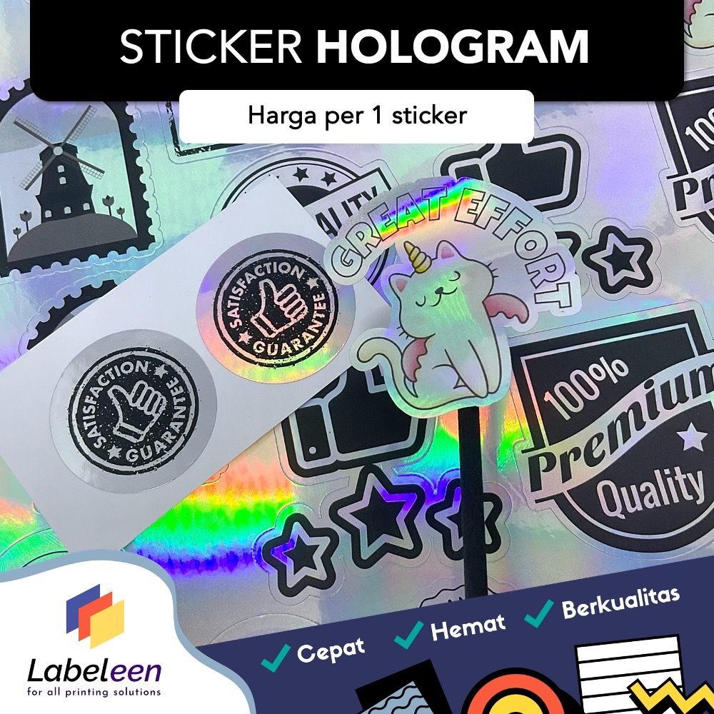 Jual CETAK STICKER HOLOGRAM BULAT CUSTOM | STIKER SEGEL THANKYOU ...
