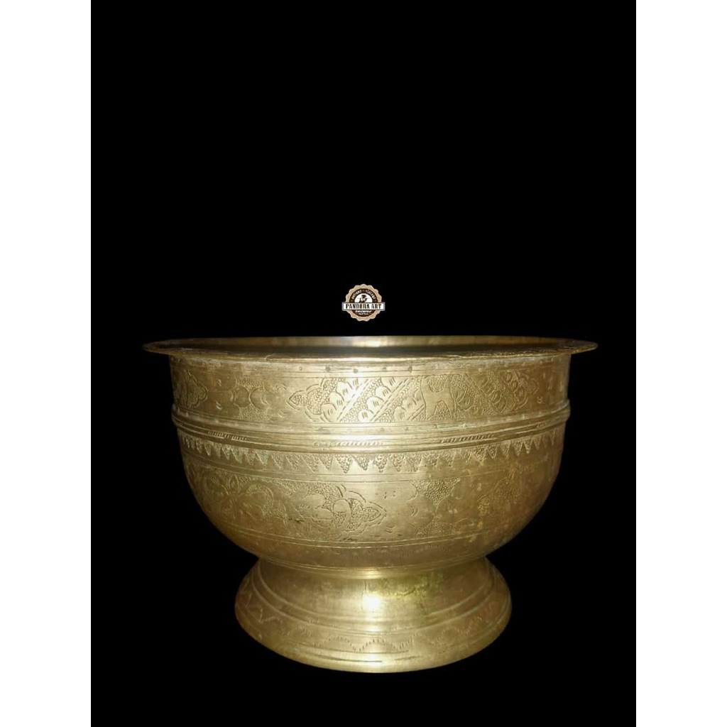 Jual Bokor kuningan ukir lawas TEBAL ( B907 ) | Shopee Indonesia