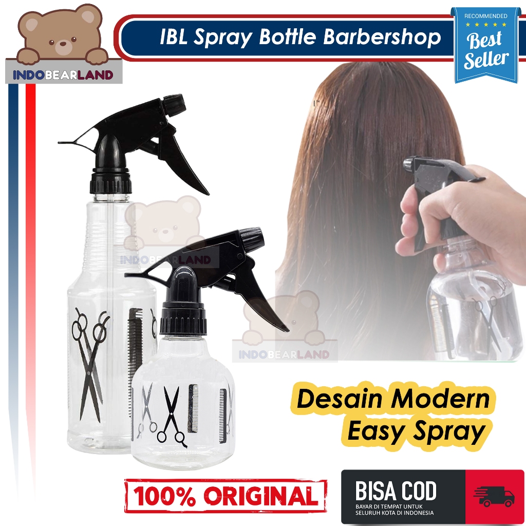 Jual IBL Botol Spray Semprot Salon Ergonomis Spray Bottle Bening Design ...