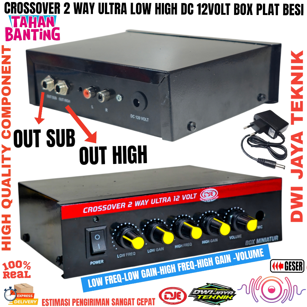 Jual Crossover Active Mini 2Way ULTRA DC 12Volt Siap Pakai | Shopee ...