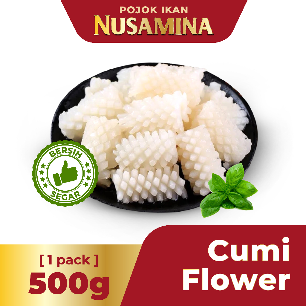 Jual Nusamina Cumi Flower Import Bersih Segar Frozen 500g | Shopee ...