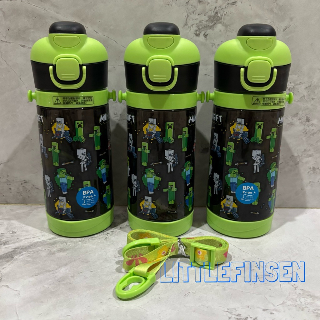 Jual Botol minum sedot minecraft/botol teguk minecraft/botol minecraft ...