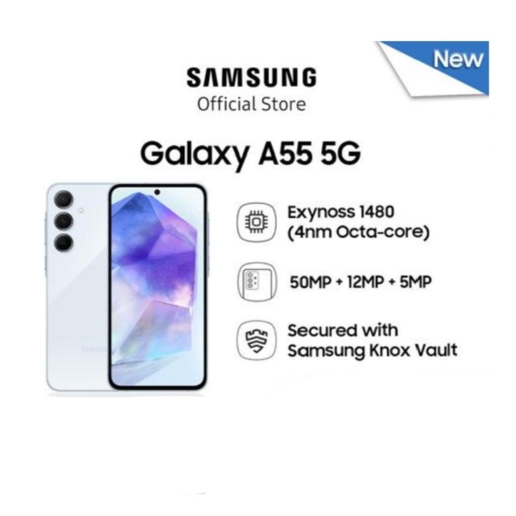 Jual HP SAMSUNG GALAXY A55 5G 12/256 GB - SAMSUNG A55 5G GARANSI RESMI ...