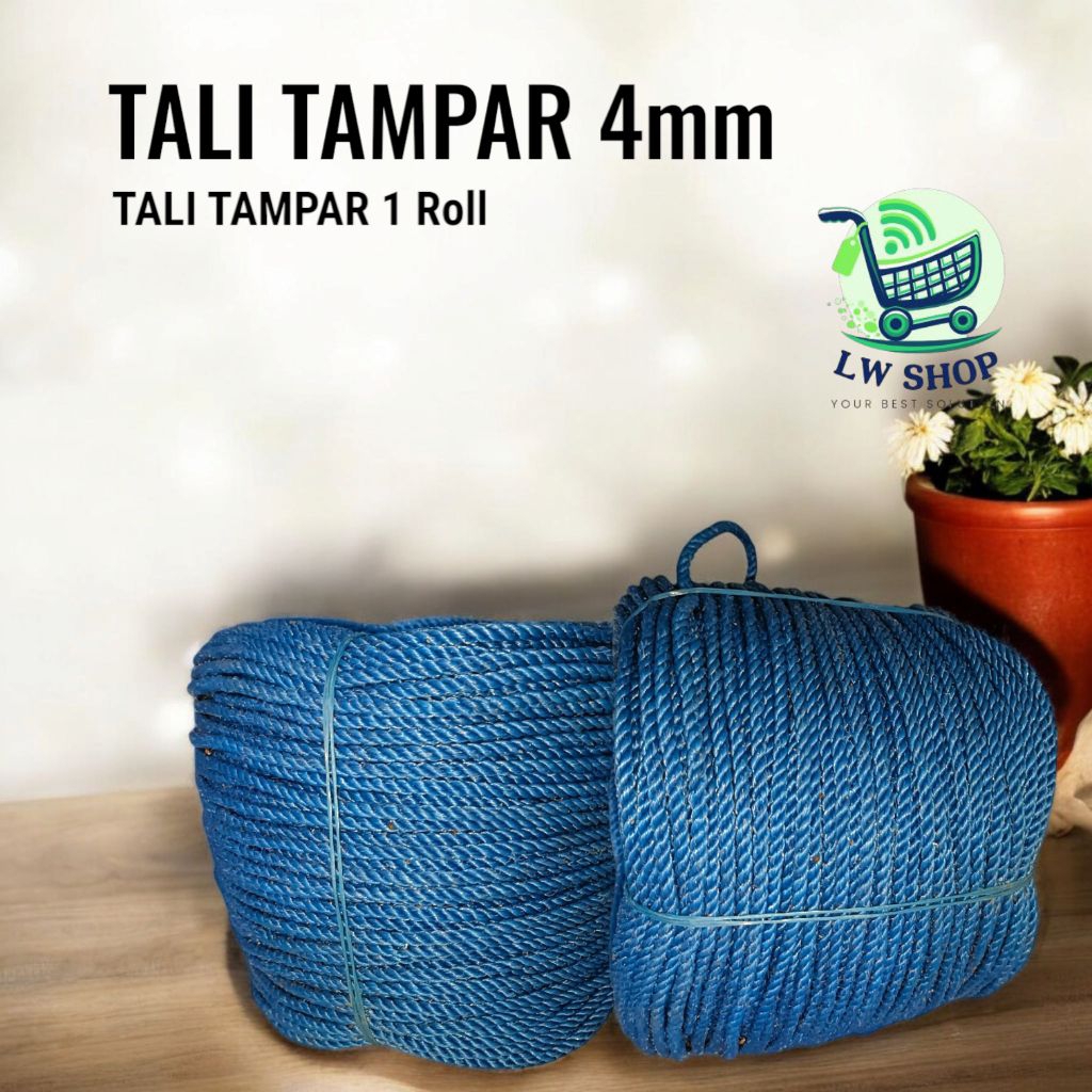 Jual Tali Tambang/ Tali Tampar 4mm/Tali Tampar Roll/Tali Proyek | Shopee Indonesia