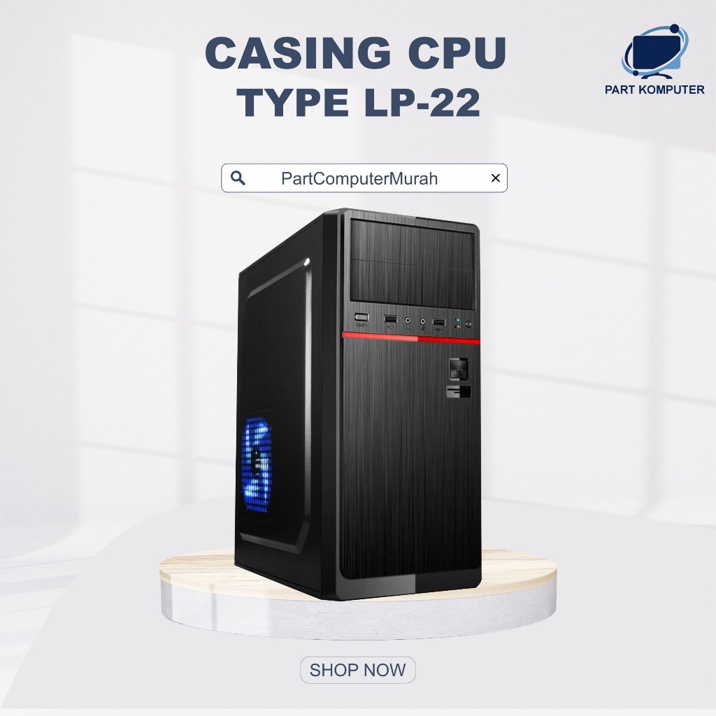 Jual Casing CPU Gaming LP-22 M-ATX Desain RGB + Power Supply 450W PC ...