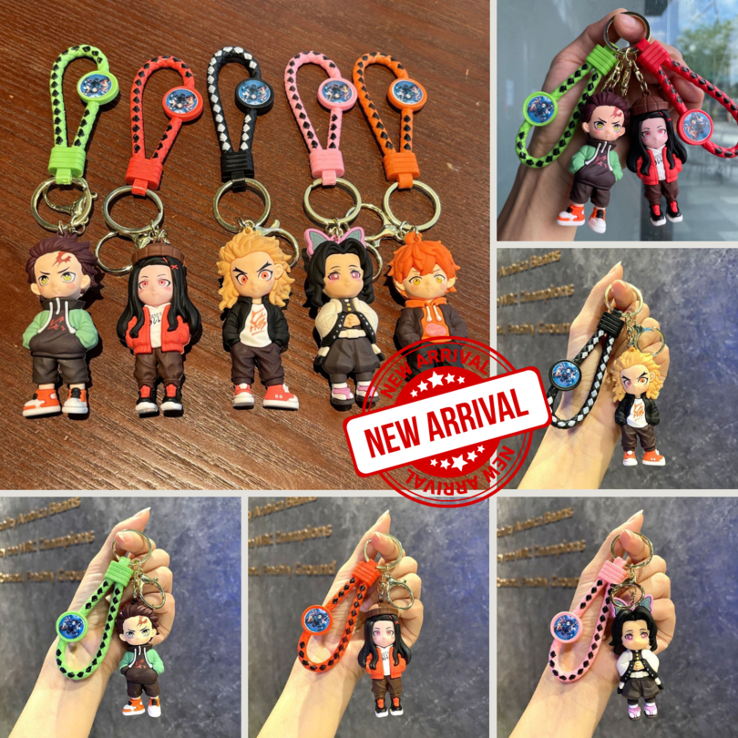 Jual Gantungan Kunci Anime Keychain 3D Rubber Demon Slayer Kamado ...