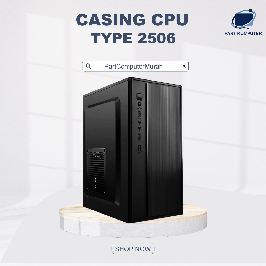 Jual Casing CPU 2506 Micro-ATX Tower PC Case Warna Hitam Doff Desain ...