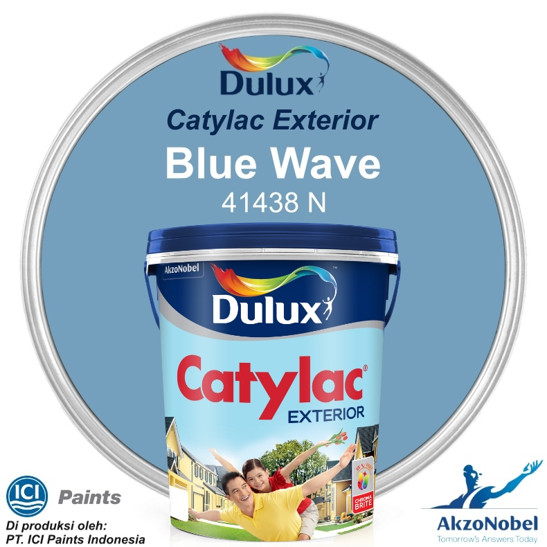 Jual CAT DULUX CATYLAC EXTERIOR 5 KG - BLUE WAVE 41438 | Shopee Indonesia