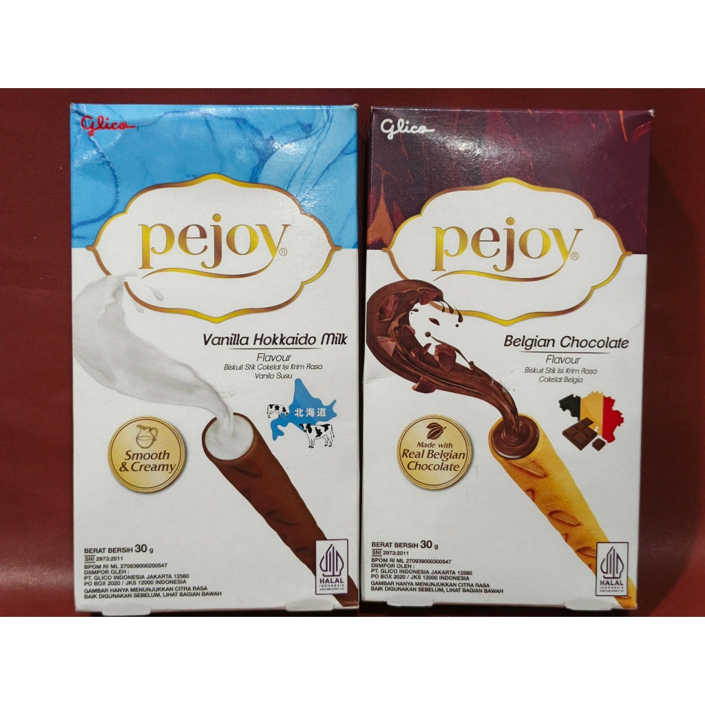 Jual Pejoy Biskuit Stik Isi Krim Vanilla Hokkaido Milk | Belgian ...