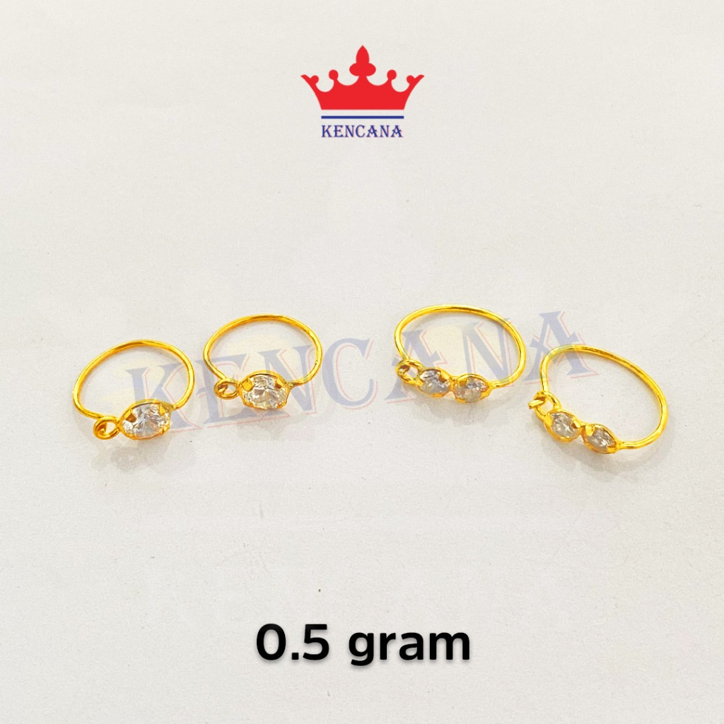 Jual Anting Knip Knit Bayi Anak Permata Perak Asli Silver 925 Sepuh ...