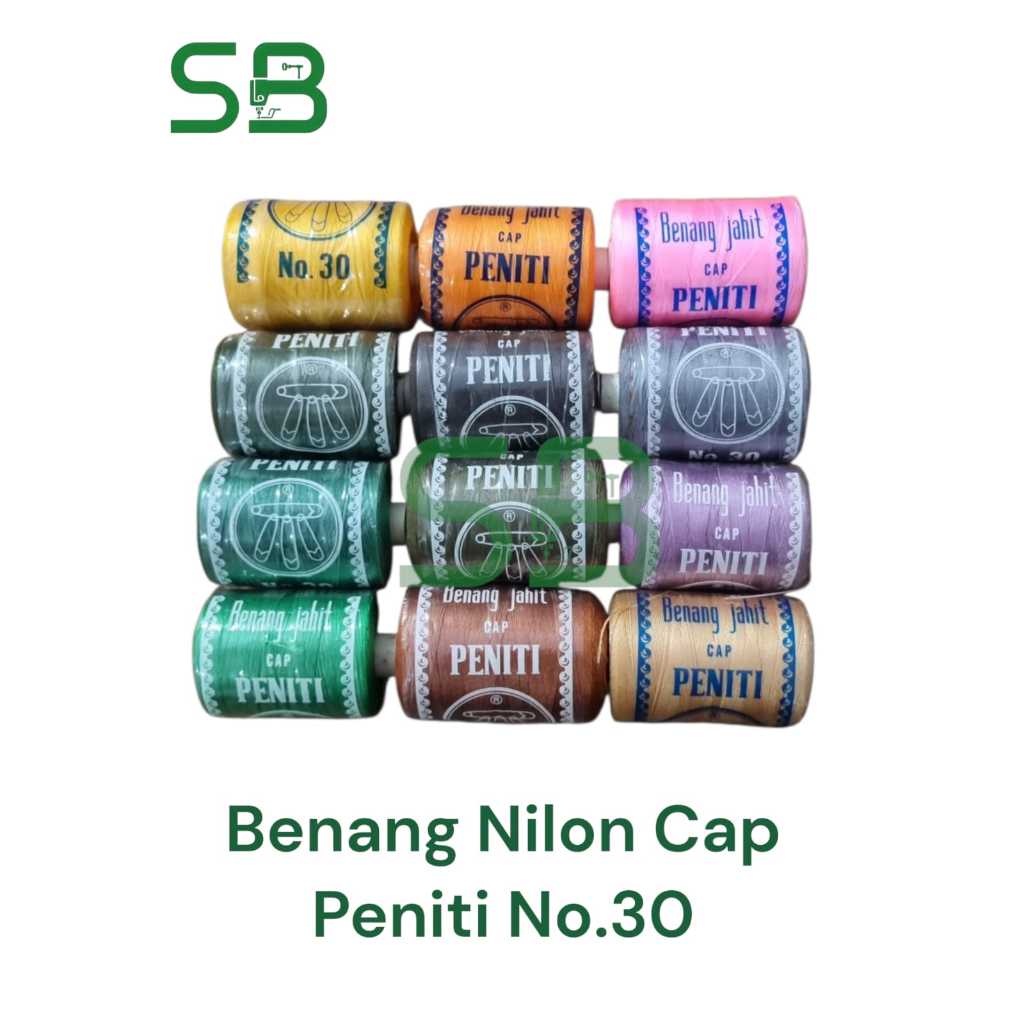 Jual Benang Jahit Cap Peniti No 30/Benang Jahit Nilon/Benang Jahit Tas ...