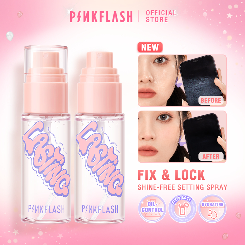 Jual PINKFLASH Setting Spray Shine-free Hydrating Oil-control Matte Long-lasting Lock Makeup ...