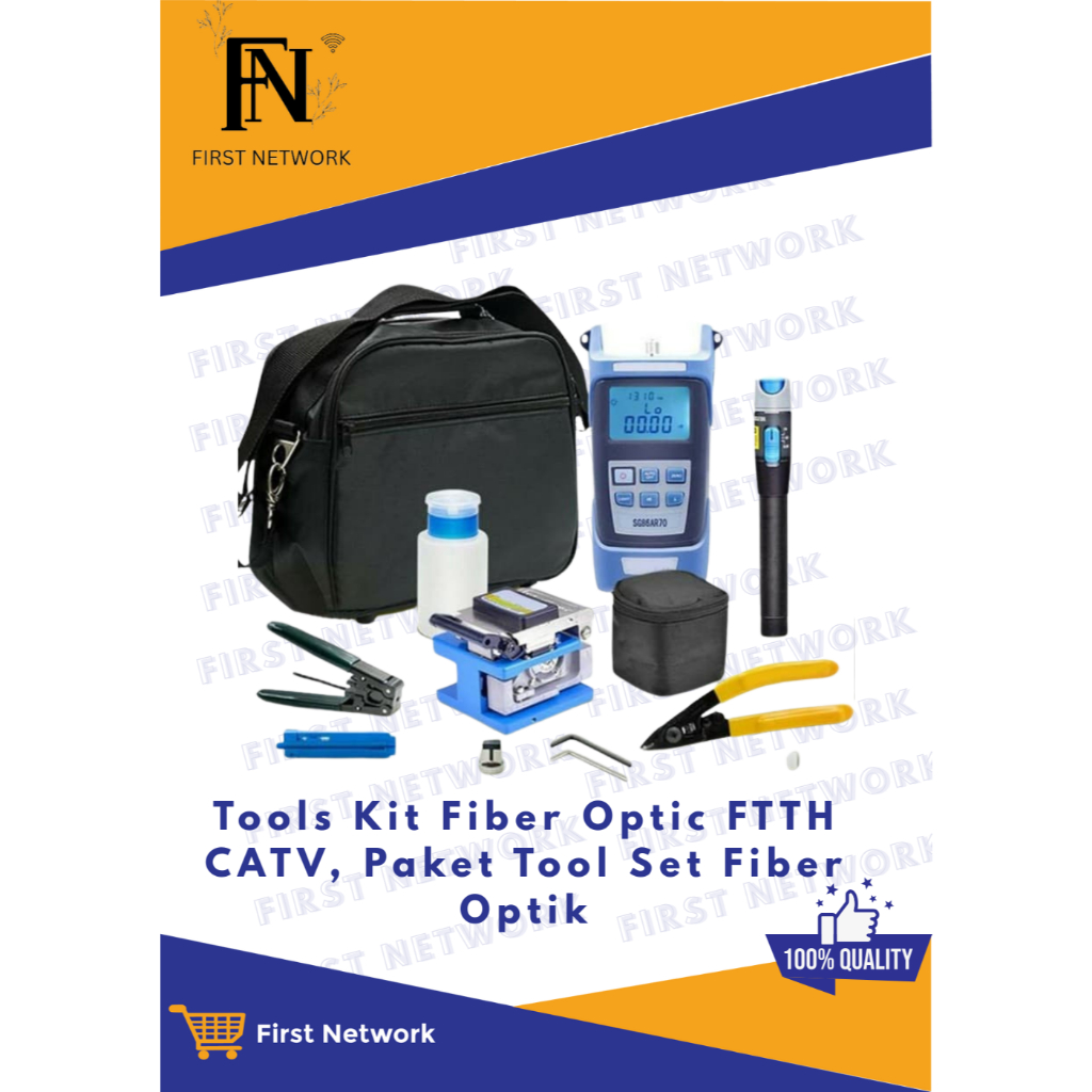 Jual TOOLS KIT FIBER OPTIK FTTH / TOOL KIT FO LENGKAP / TOOLSKIT FIBER ...